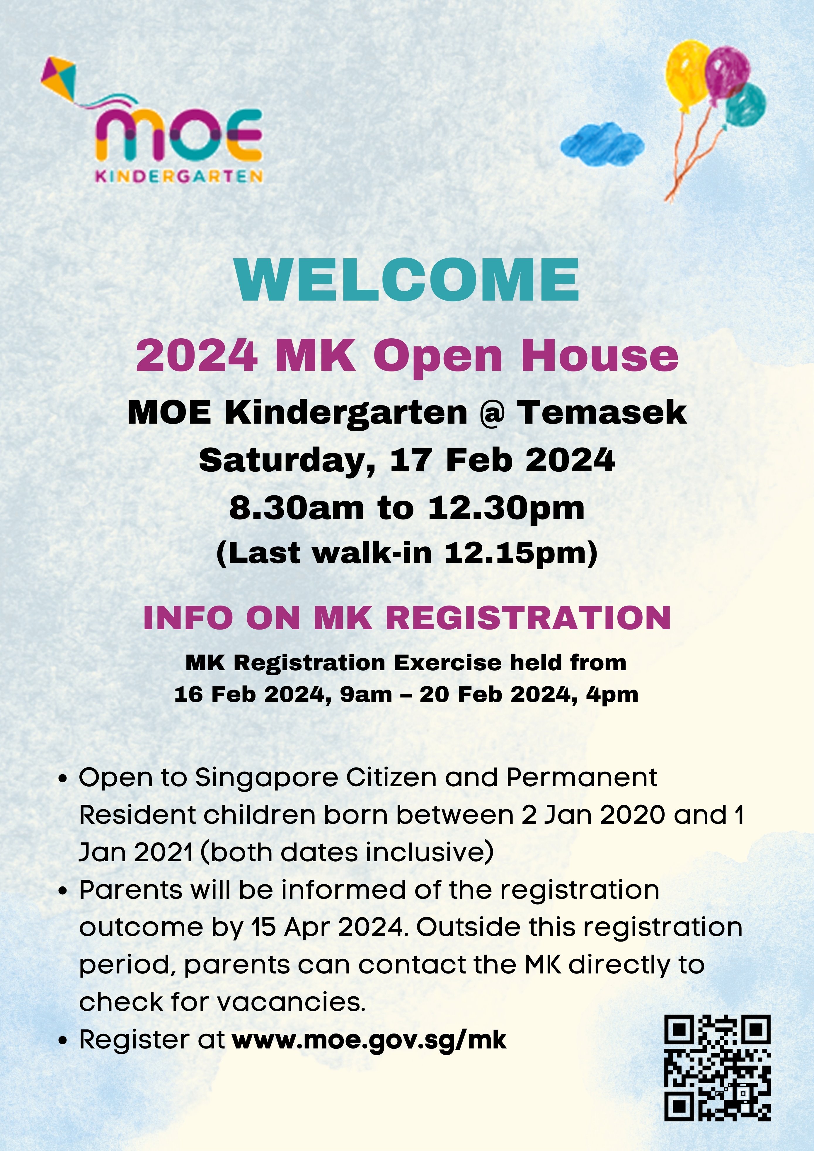 MOE Kindergarten Open House